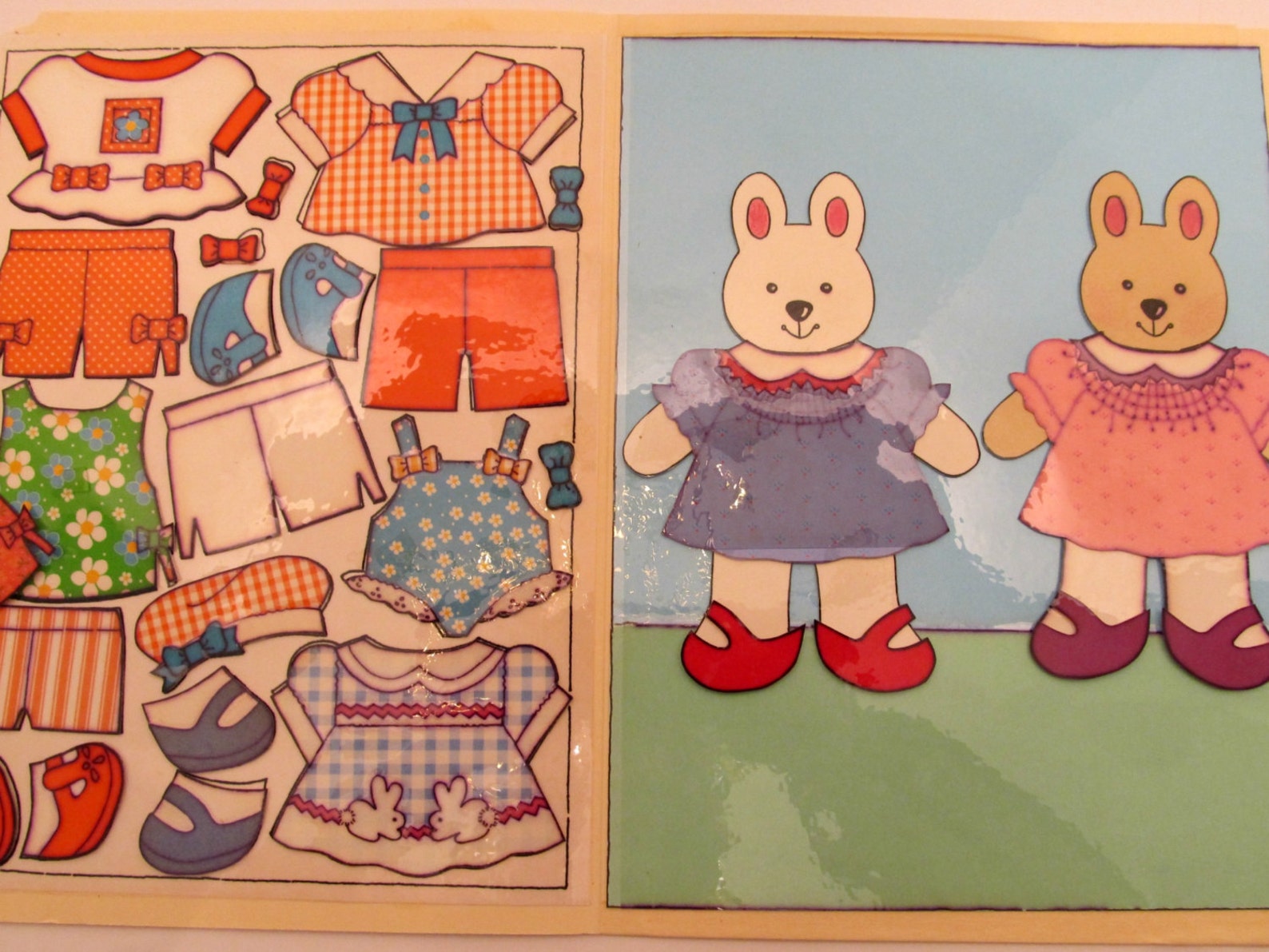 Paper Dolls _ Coloring Book Style _ Digital Paper Doll _ Bunny Sisters ...