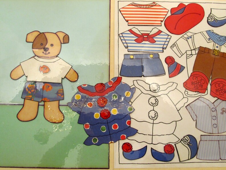 Paper Dolls _ Puppy Dog Pal Dress-up Set + BONUS Guide _ B & W Color ...