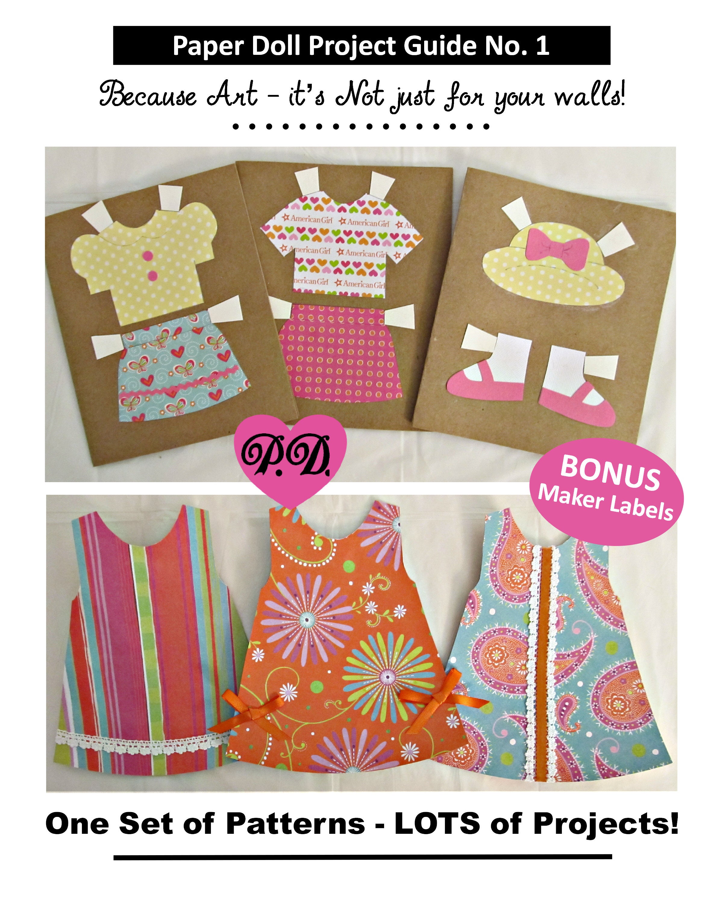 Paper Doll Projects & Pattern Guide No. 1: Paper Crafts, Art Work, and ...