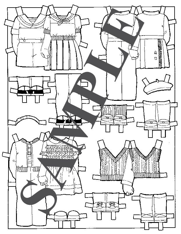Paper Doll_ Vintage Paper Dolls _ Boy & Girl Twins _ Coloring Book ...