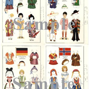 Paper Doll _ Vintage Little Americans From Many Lands Paper Dolls ...
