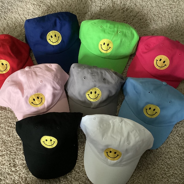Leather Smiley Hats - Etsy