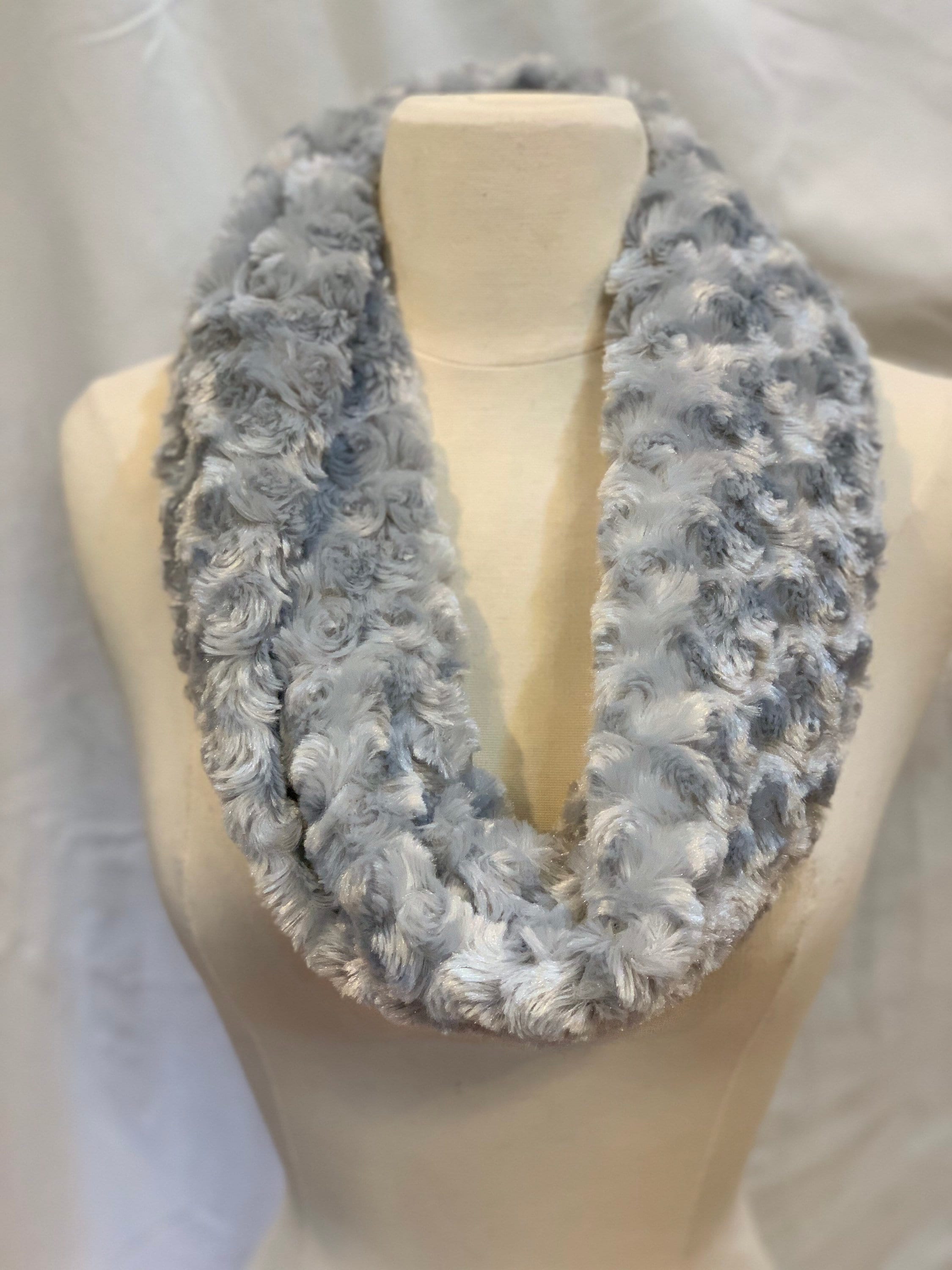 Faux Fur Infinity Scarf Swirl Soft Scarves Free Shipping - Etsy