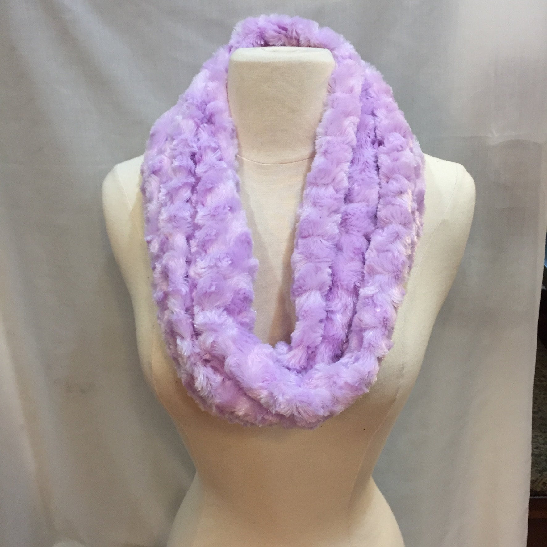 Faux Fur Infinity Scarf Swirl Soft Scarves Free Shipping - Etsy