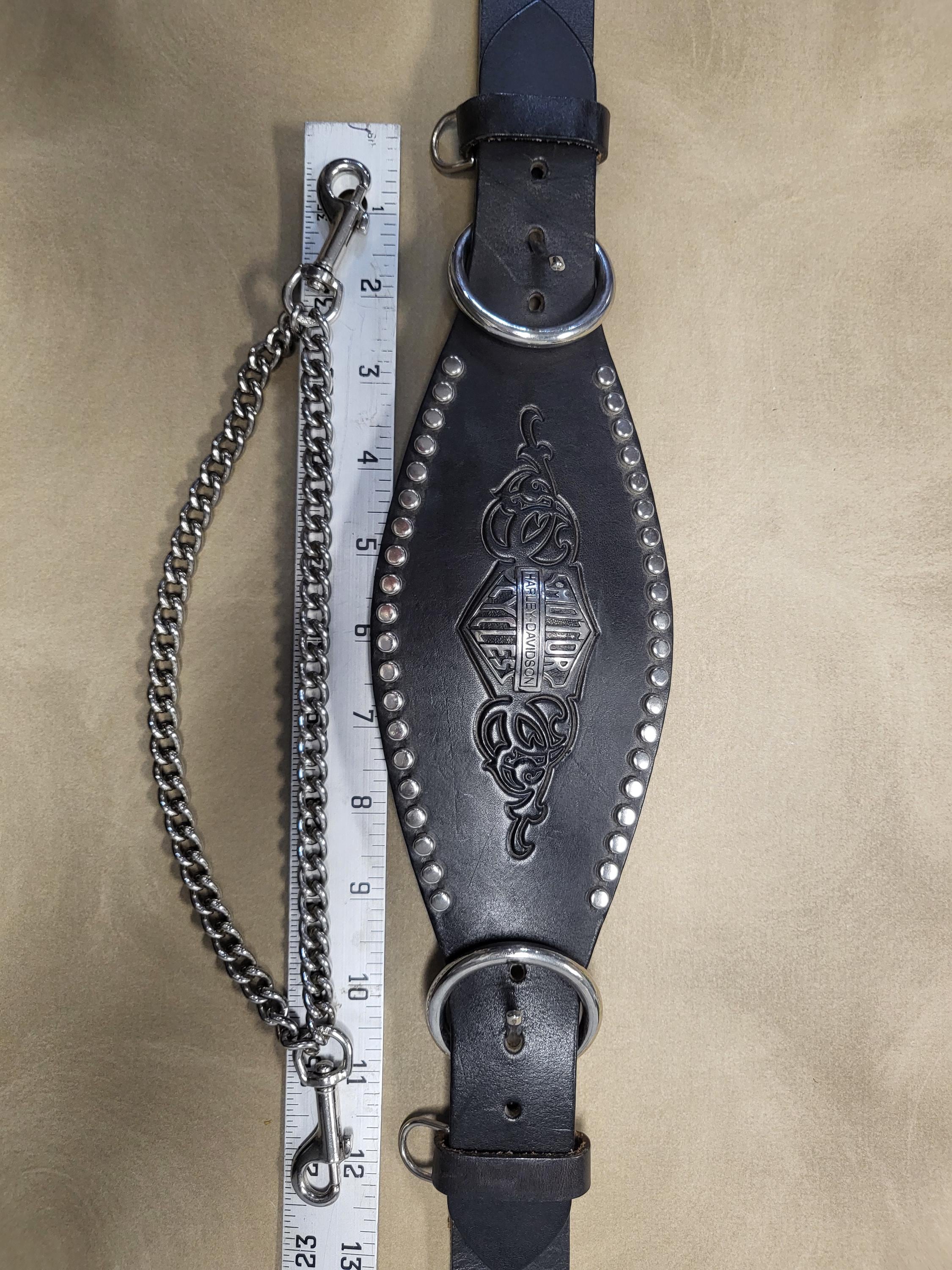 Harley Davidson Rivet and Chain Championship Style Belt, Size M - Etsy