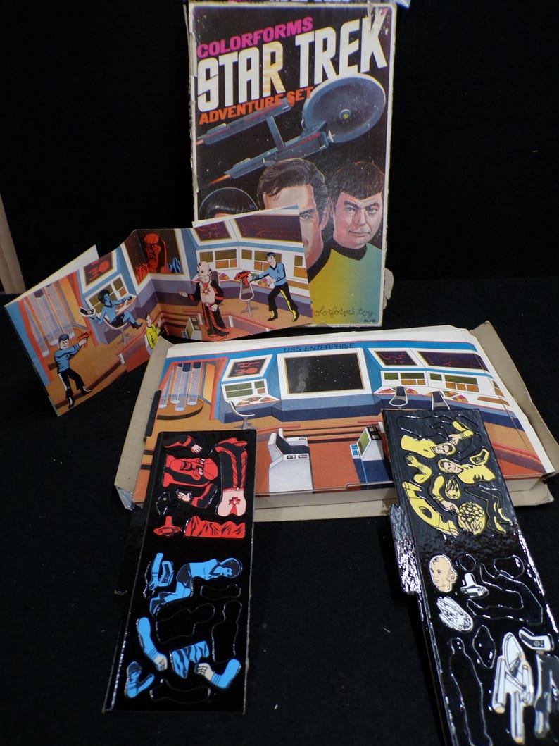 1970s Star Trek Colorform Stickers / Box - Etsy