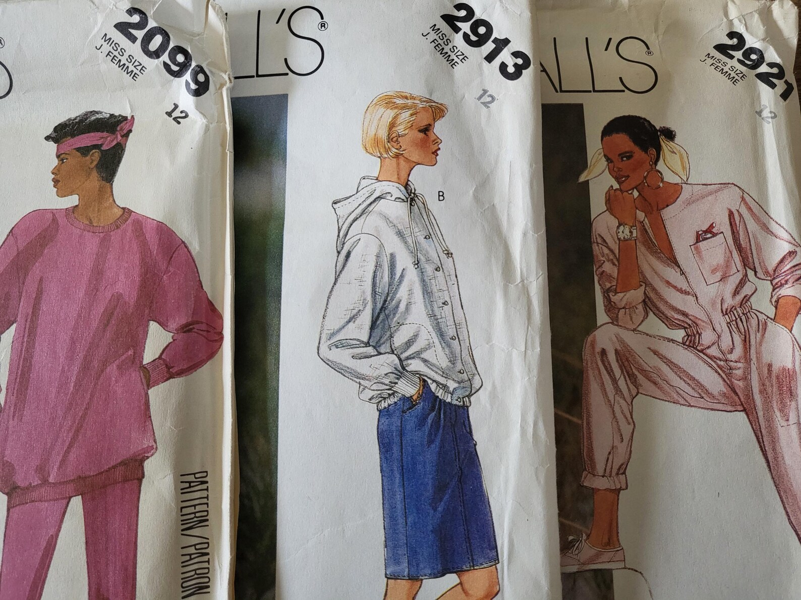 1980s Mccall's Sewing Patterns Lot - Size 12 - Tops, Bottoms, Dresses ...