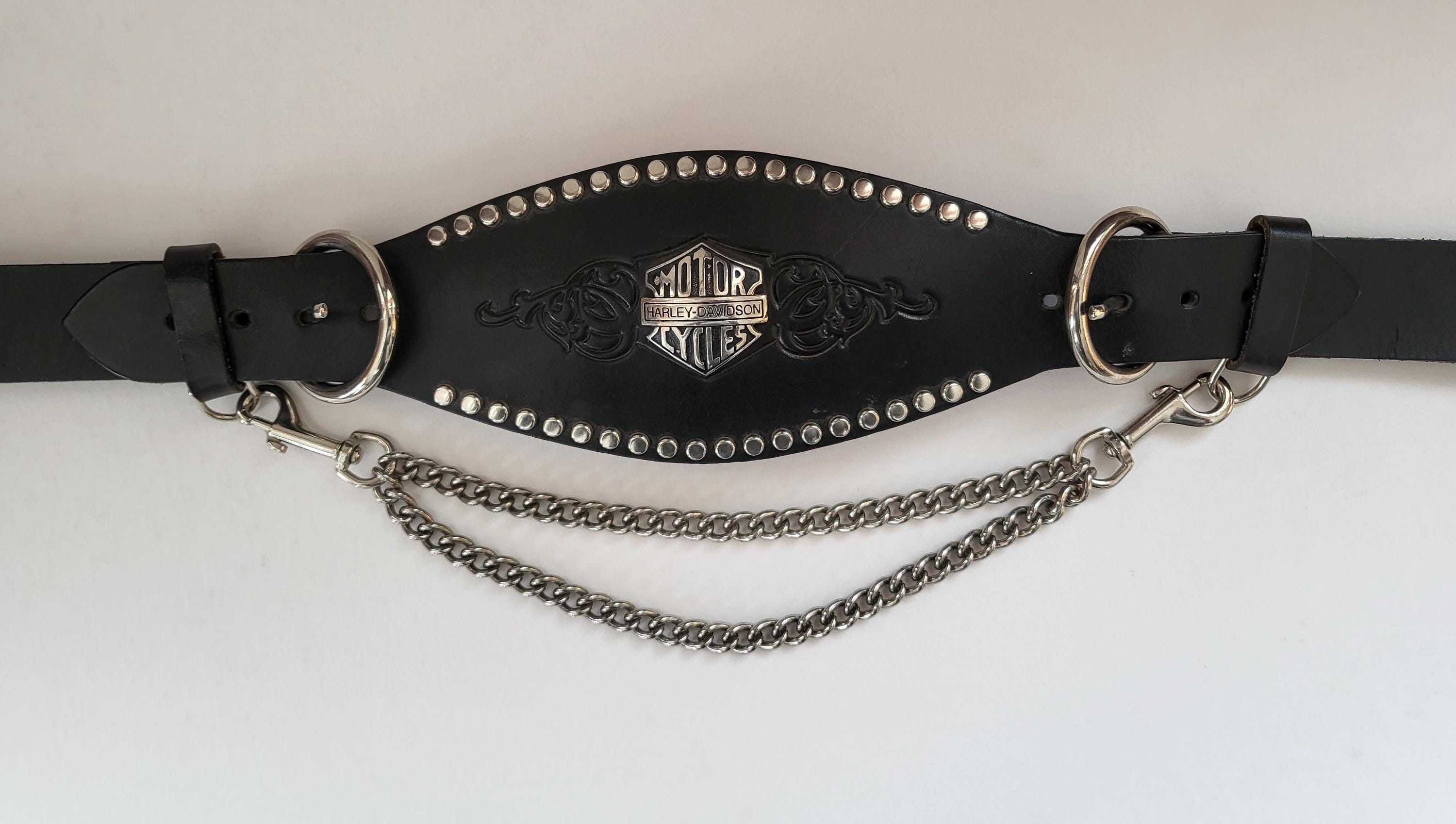 Harley Davidson Rivet and Chain Championship Style Belt, Size M - Etsy