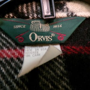 Orvis Wool Blend Plaid Jacket / Coat Large - Etsy