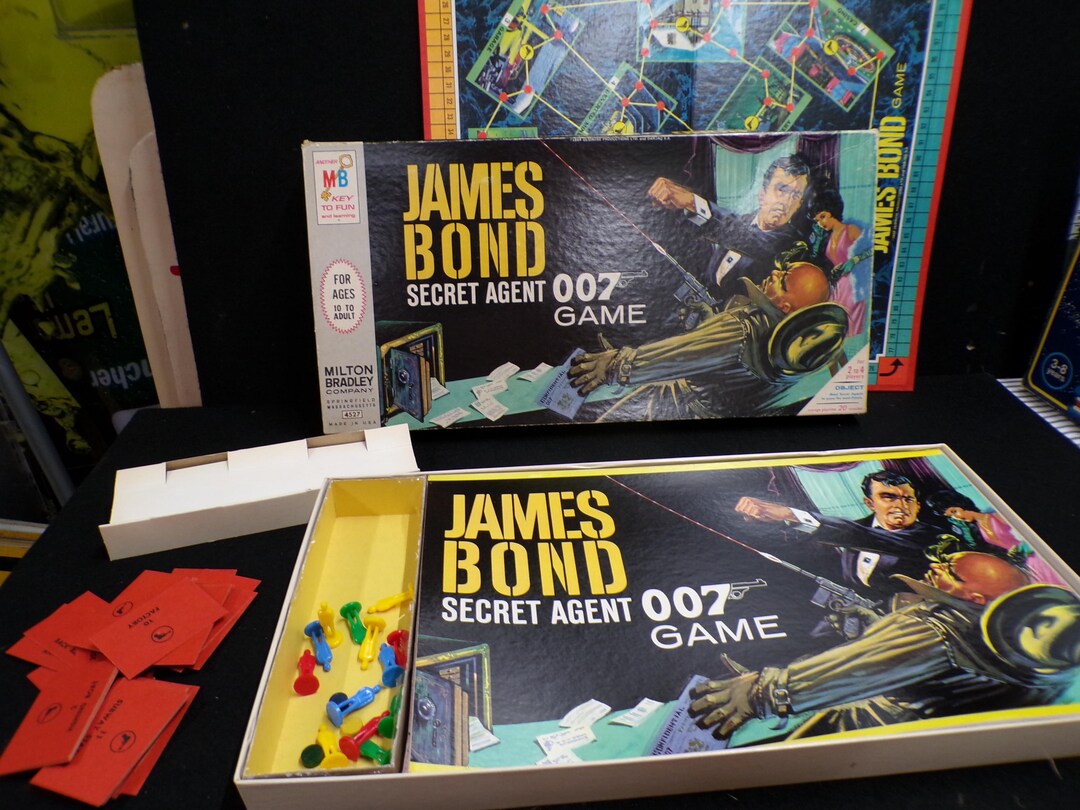Vintage 1964 James Bond Board Game - Etsy