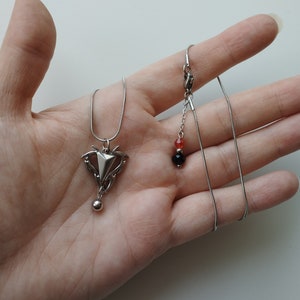 Queen Rhaenyra Inspired Syrax and Caraxes Stainless Steel Necklace - Etsy