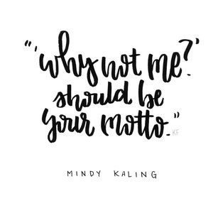 Why Not Me? Print - Etsy