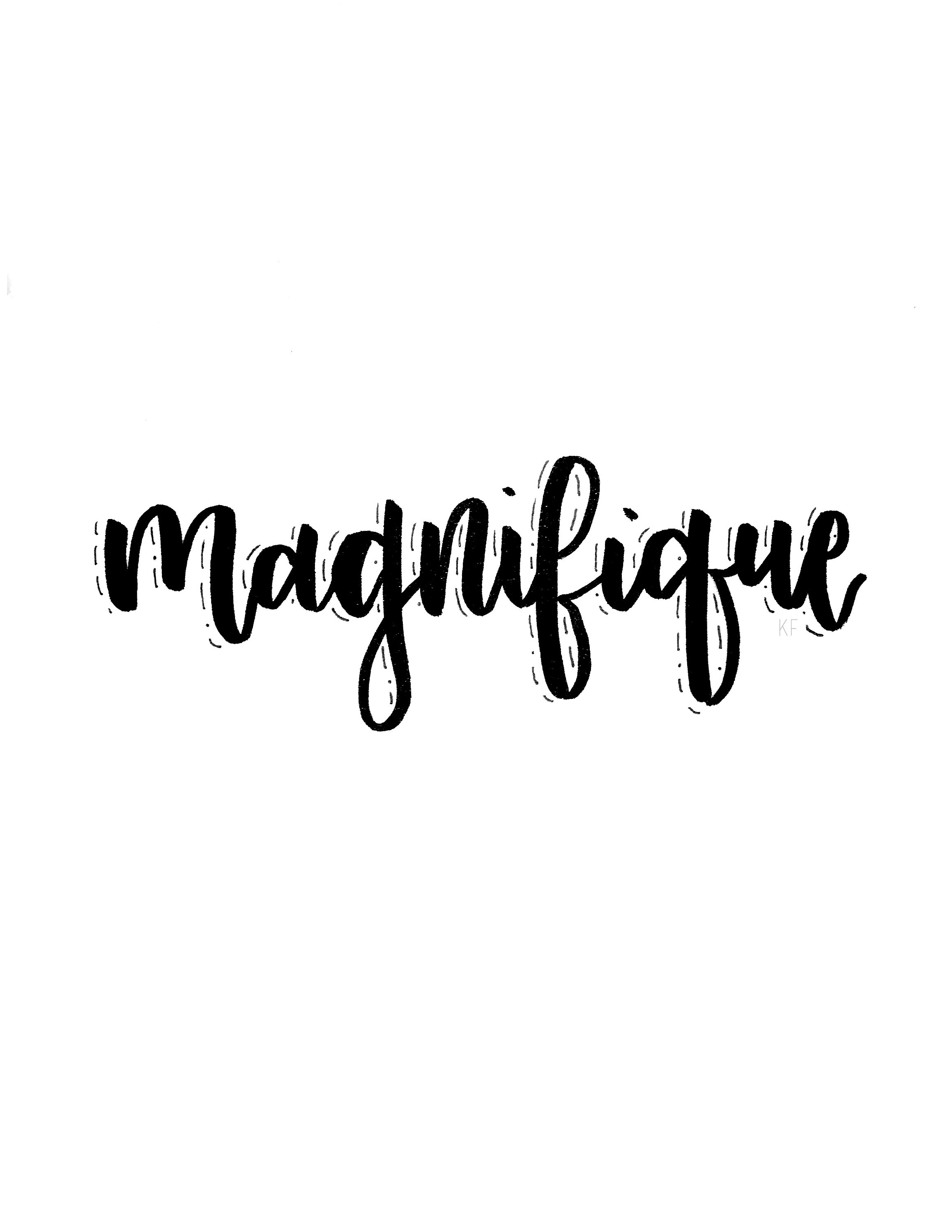 Magnifique Print - Etsy
