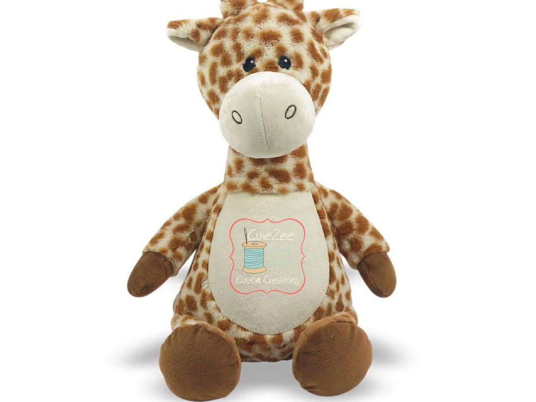 Personalized Giraffe Stuffed Animal, Personalized Baby Gift , Birth ...