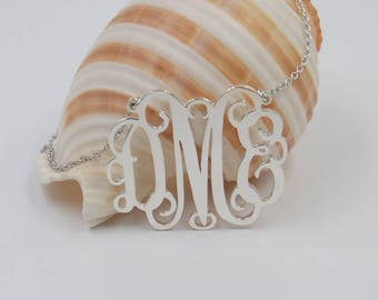 Monogram Necklaces Name necklace monogram ring by mymonogramdesign