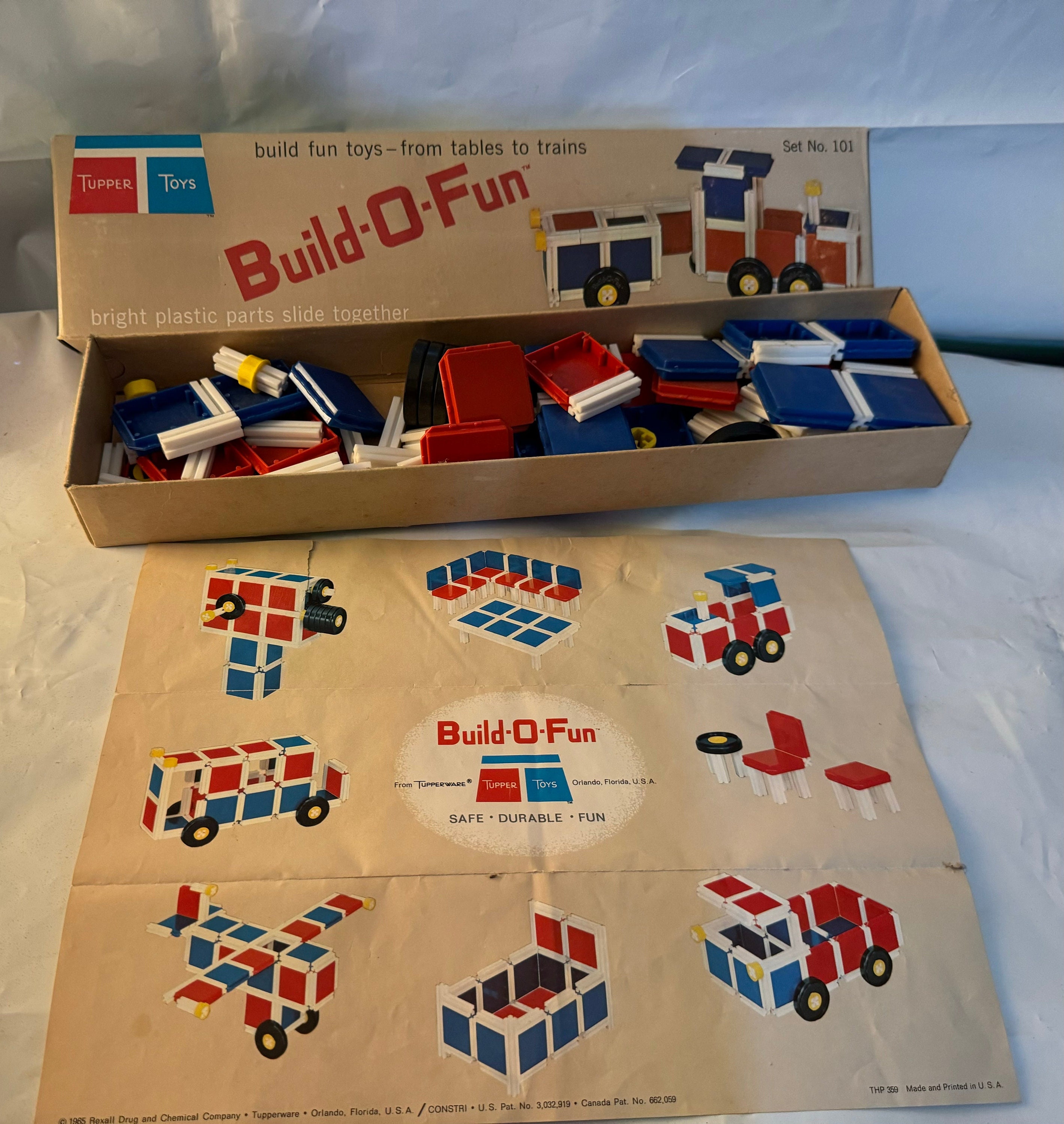 Build-o-fun 101 Vintage 1965 Tupperware Toys - Etsy