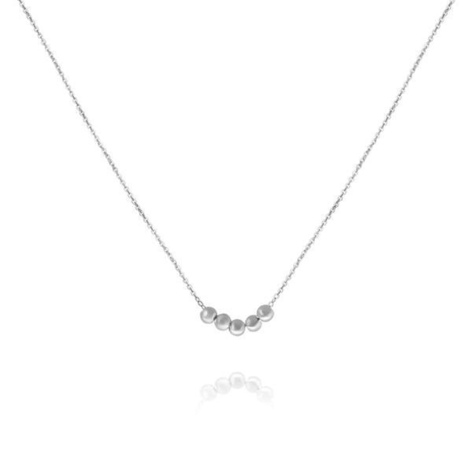 Small Beads Necklace Delicate Necklace Short Silver Etsy small-beads-necklace-delicate-necklace-short-silver-etsy