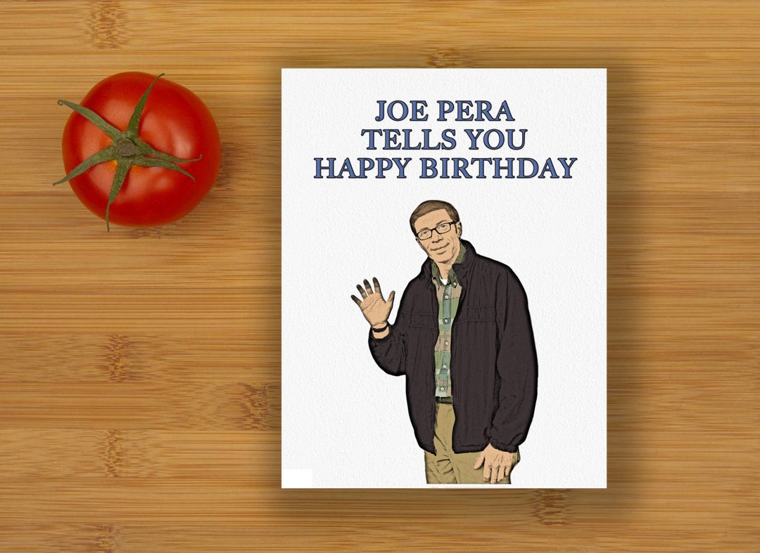 Joe Pera Tells You Happy Birthday Greeting Card - Etsy