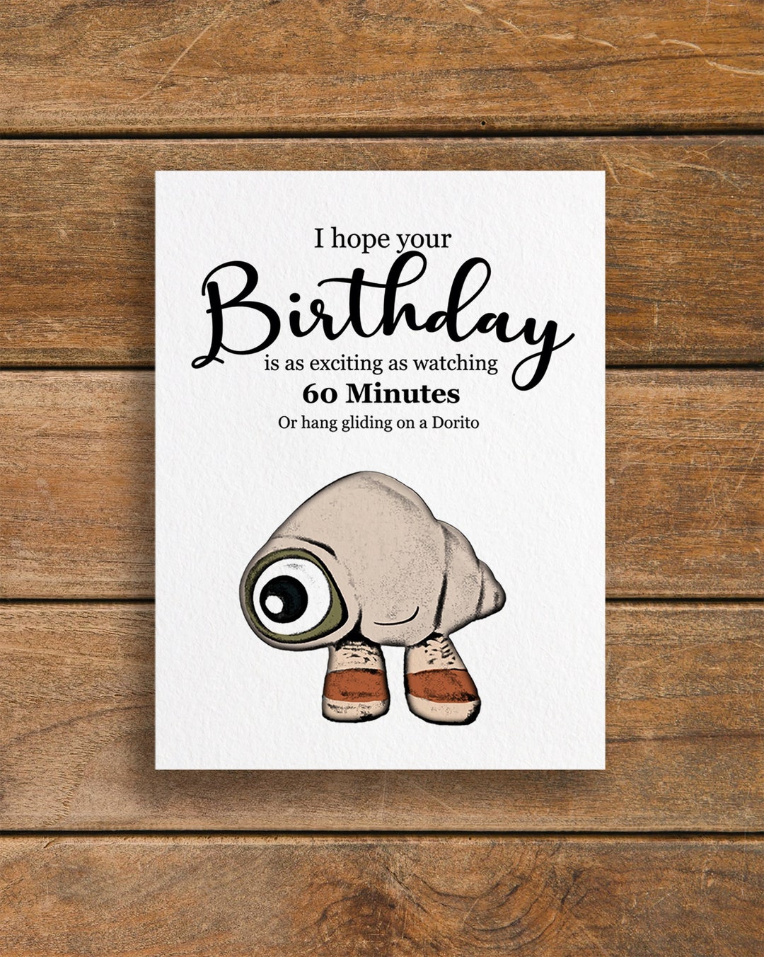 Marcel the Shell Birthday Card - Etsy