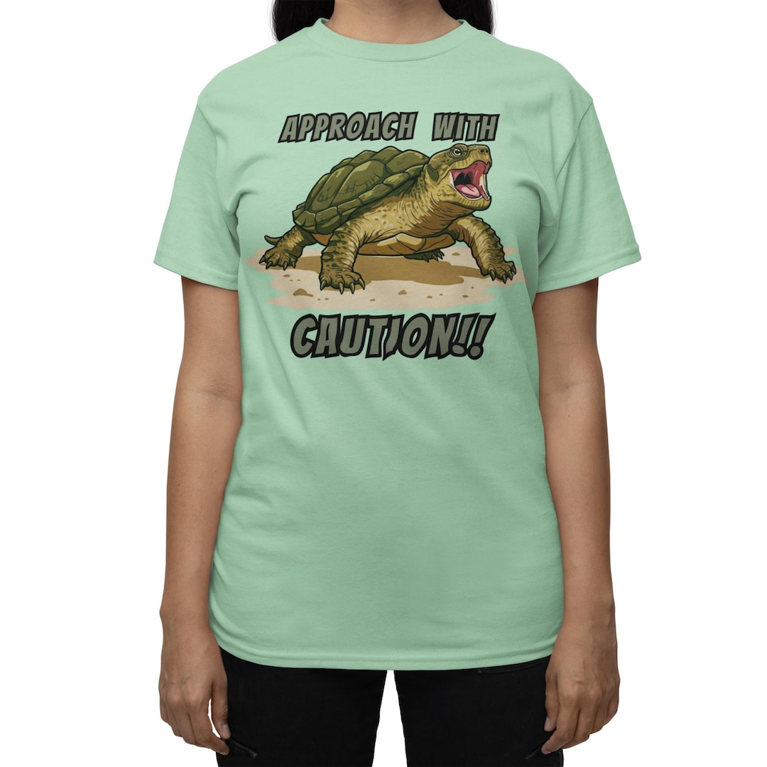 Funny Snapping Turtle T- Shirt: Sarcastic Humor Animal Meme Unisex ...