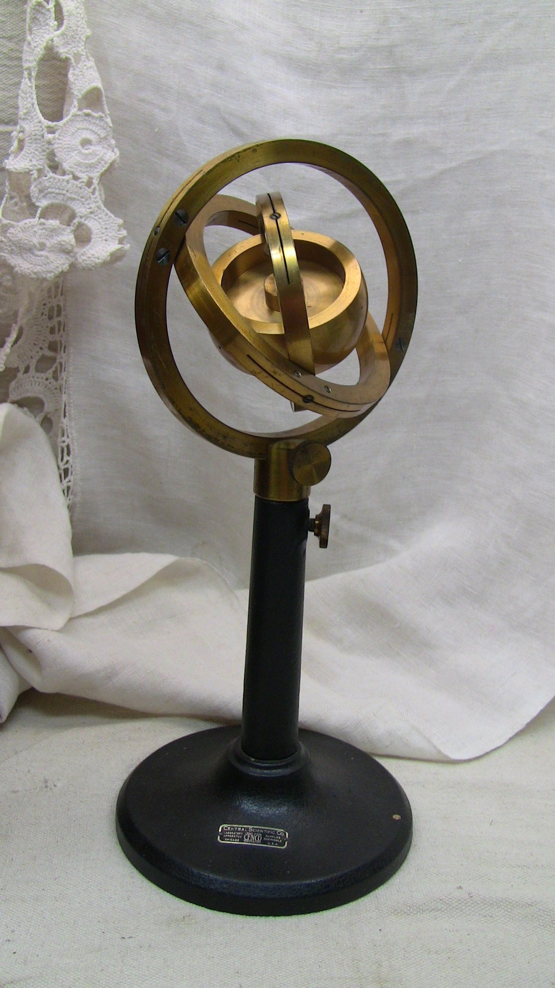 Gyroscope With Wood Box Made by Scientific Instruments - Etsy