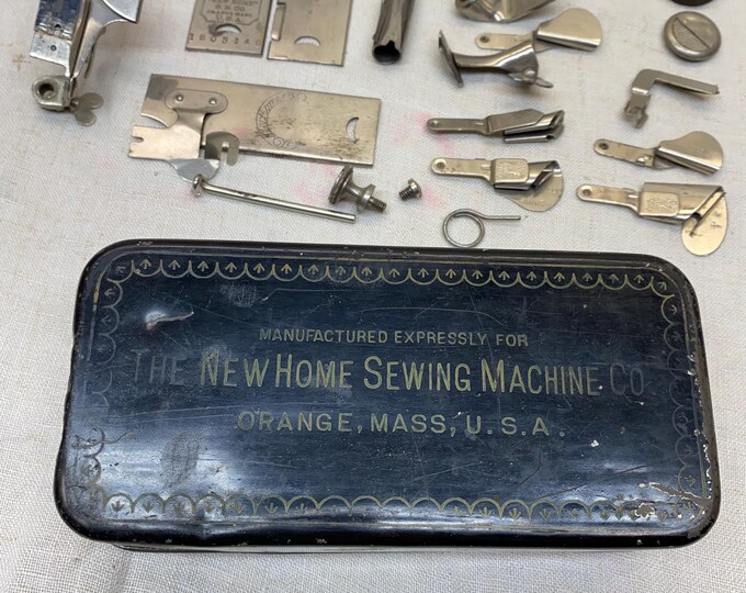 New Home Sewing Machine Co Tool Box With Accessoriea/tools - Etsy