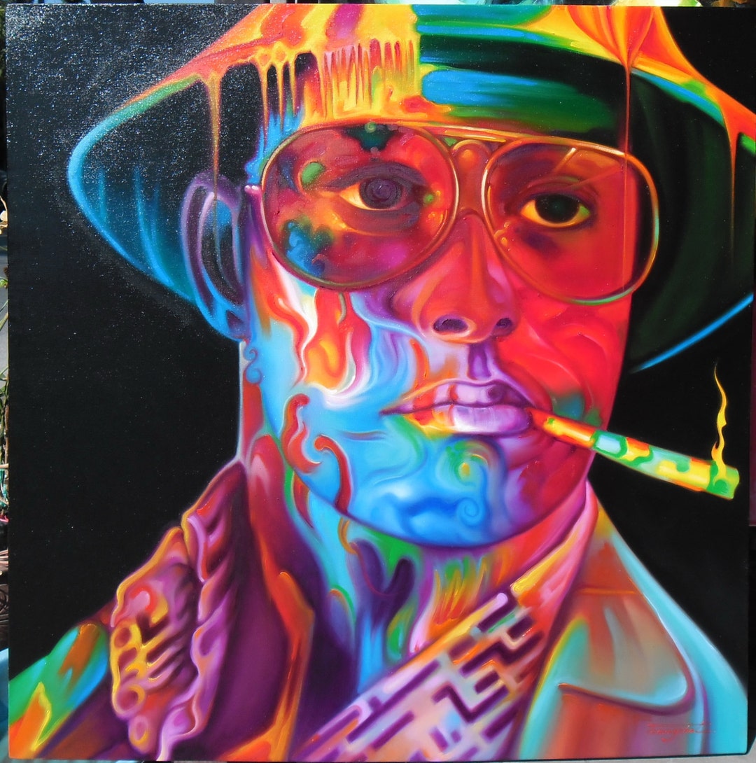 Colorful Face Painting Art Work Painting Oil Painting on Canvas. - Etsy