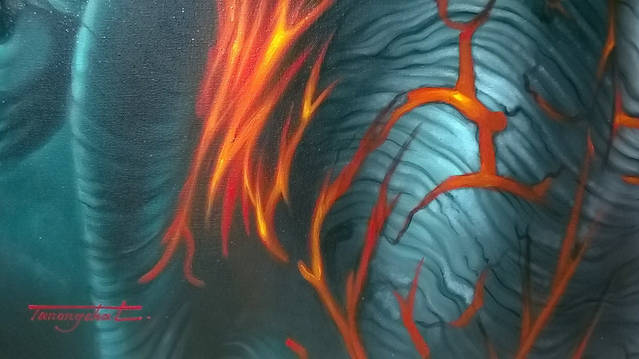 Dark Devil Painting Art Work Painting Oil Painting on Canvas. - Etsy