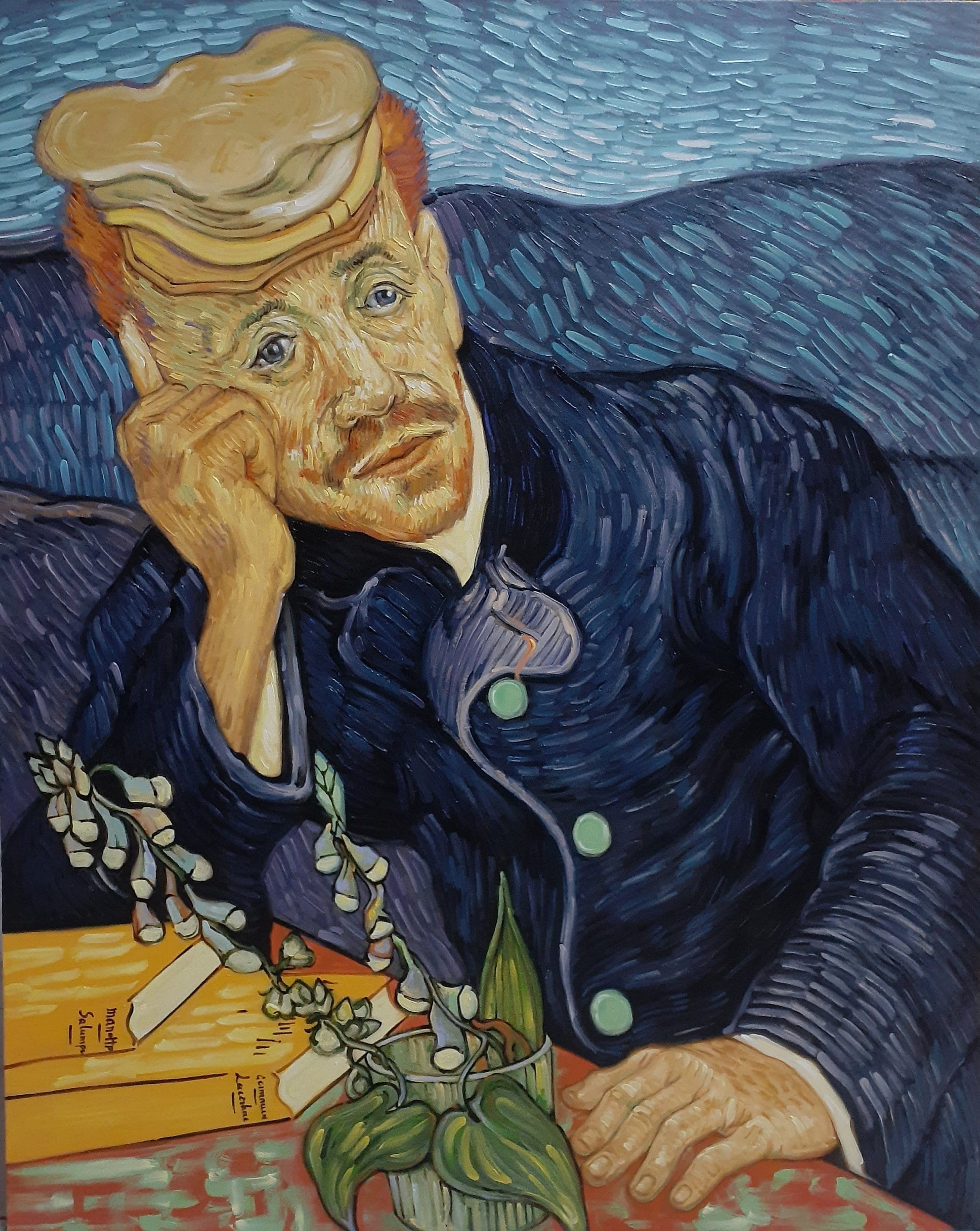 Portrait of Dr. Gachet Vincent Van Gogh Reproduction Painting Oil ...