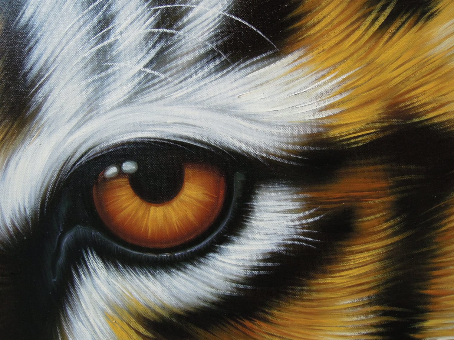 Tiger Eyes Painting