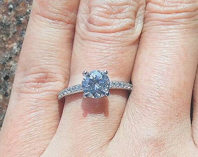 Man Made Diamond Engagement & Promise Rings Under by FairyParadise