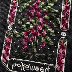 Pokeweed Digital Cross Stitch Pattern / Digital Download / Poisonous ...