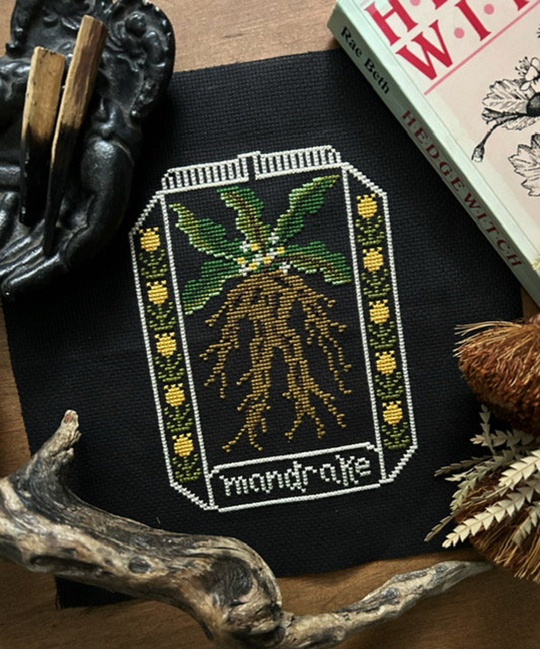 Mandrake Cross Stitch Pattern / Digital Download/ Poisonous Plants ...
