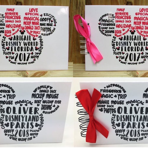 Personalised Mickey Mouse Autograph Book Disneyland / Disney - Etsy