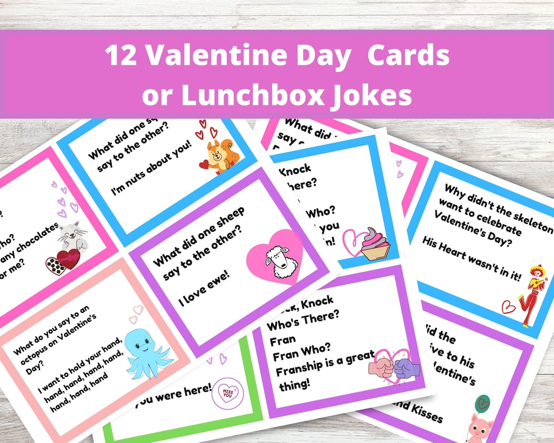 Valentine Joke Cards - Etsy