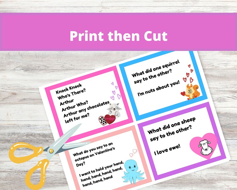 Valentine Joke Cards - Etsy