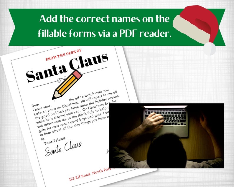 5 Fillable Letters From Santa - Etsy