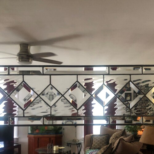 Diamonds With Clear Textures Stained Glass Panel Diamond | Etsy