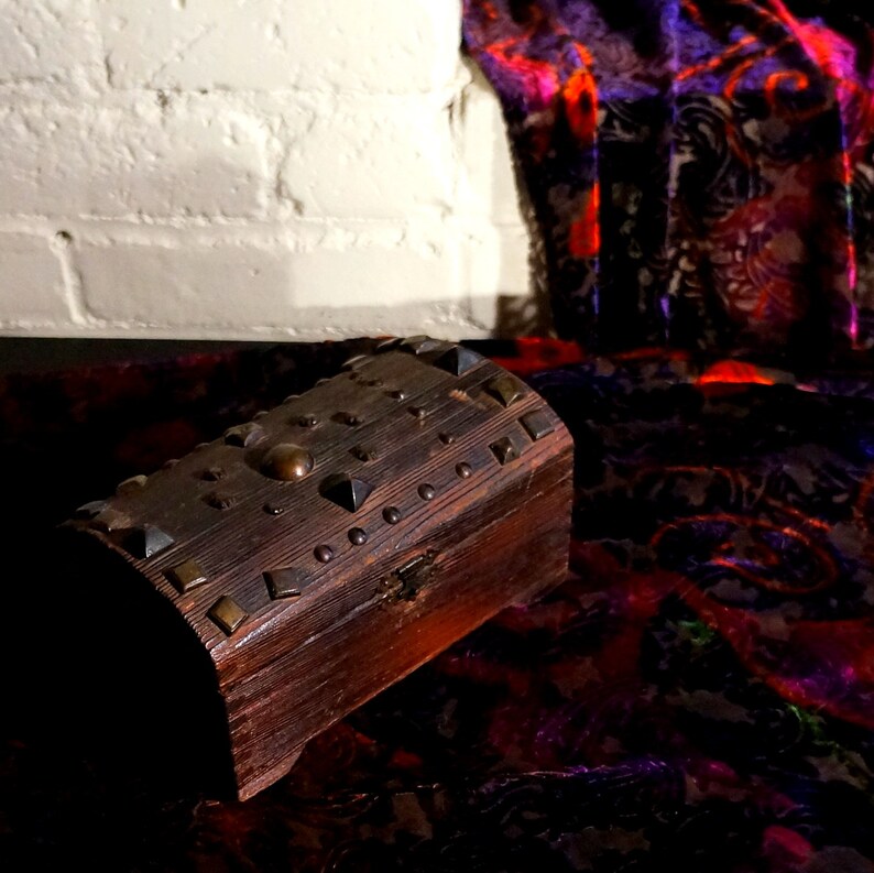 Rustic Treasure Chest 1970s Vintage Artisan Handcrafted - Etsy