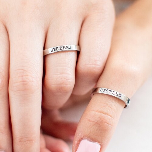 Sister Ring Set Little Sister Big Sister Ring Middle Sister | Etsy