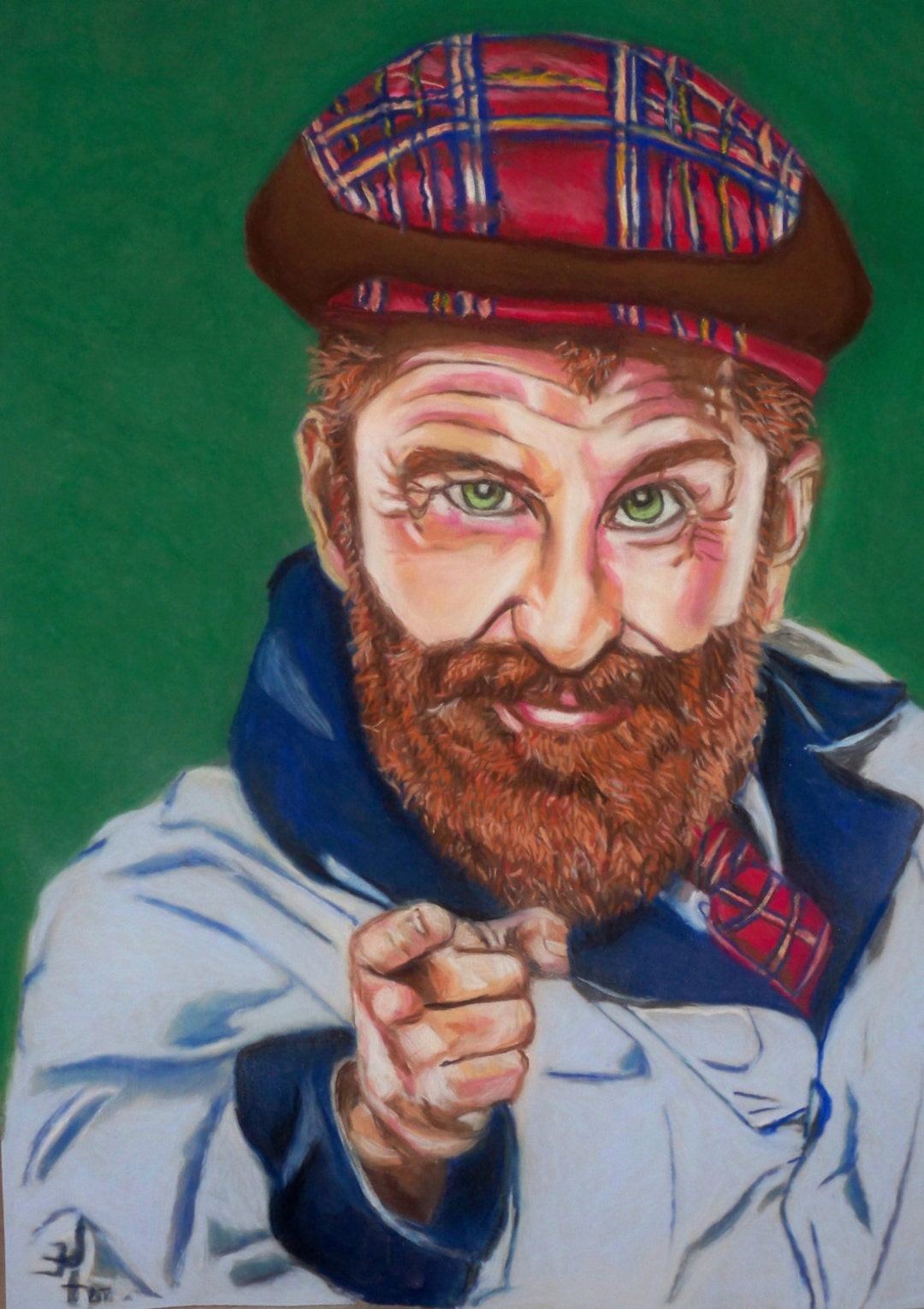 Irish Man Pointing - Etsy