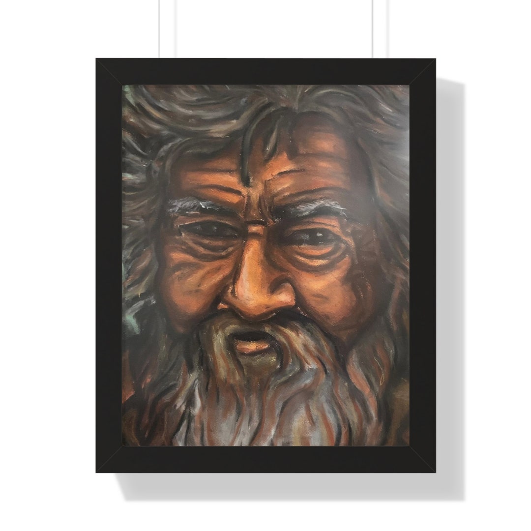 Framed Vertical Mountain Man Poster - Etsy