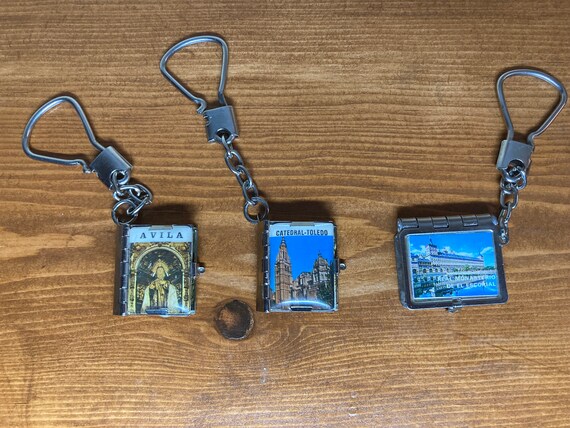 1960s Mini Postcard Accordion Keychains in the Shape of Small | Etsy