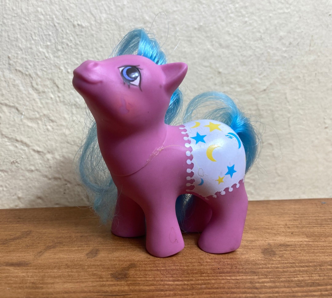 1984 Bright Pink My Little Pony Fancy Pants Baby Starburst With Blue ...