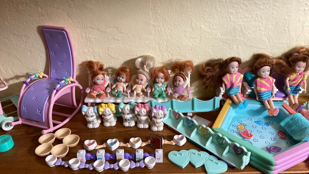 Large Lot of Tyco Quints and Their Triplet Sisters, 5 Dogs With Their ...