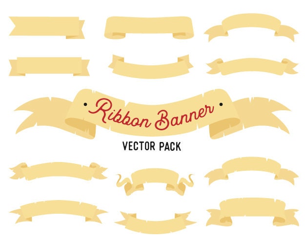 Ribbon Divider Clipart Party Banner Clipart Ribbon Banner Wedding ...