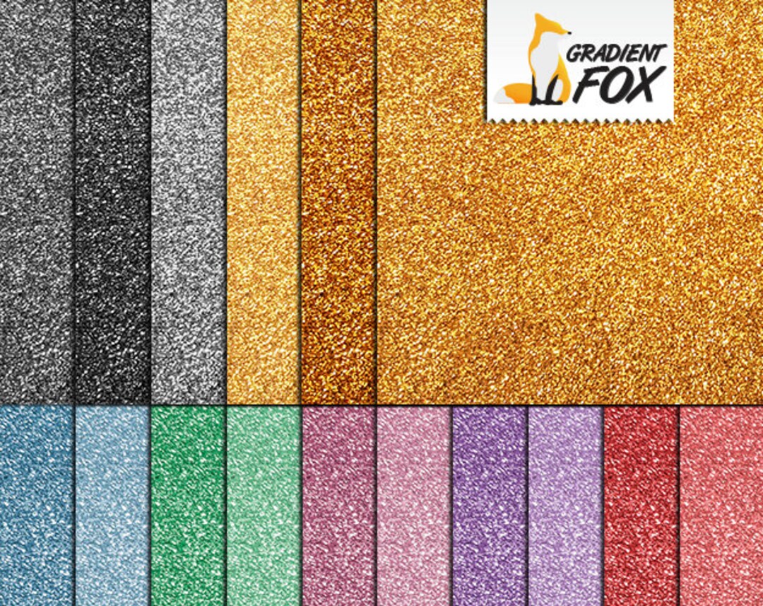 16 Glitter Digital Paper Pack Background Pattern Scrapbook Paper Craft ...