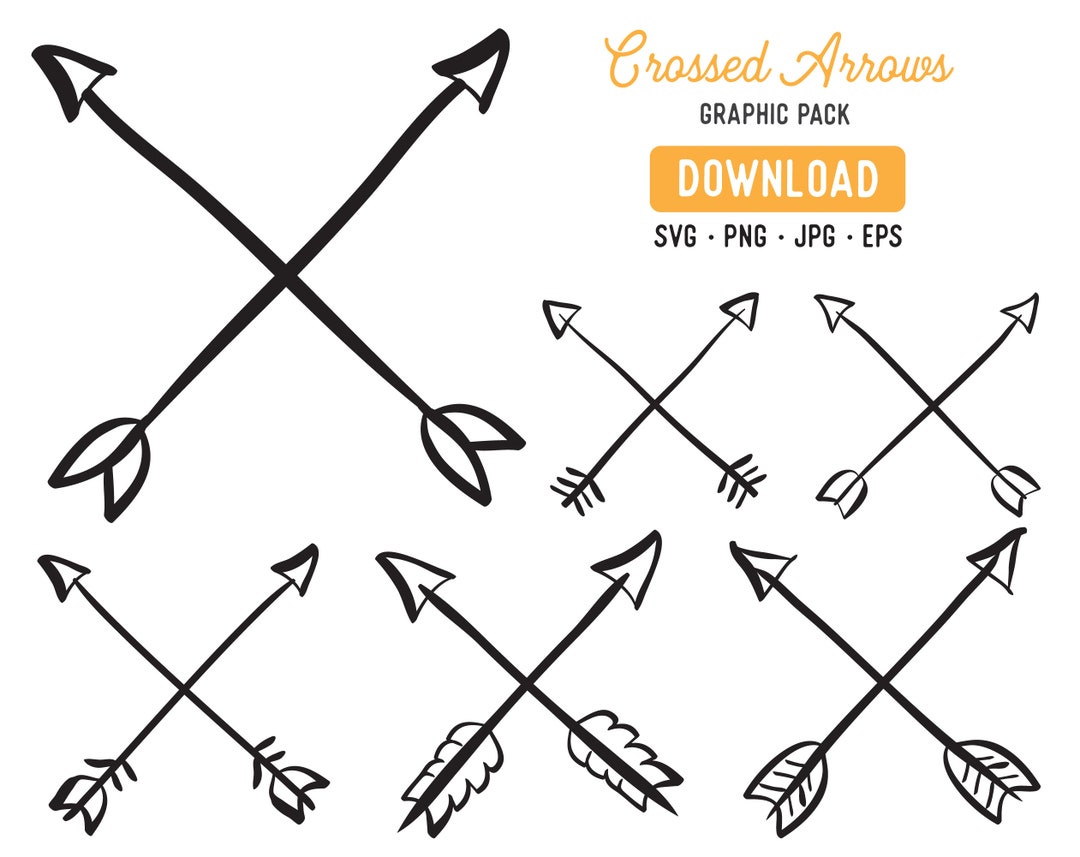 Crossed Arrows Clipart - Crossed Arrows Vector - Arrow Laurel Clipart ...