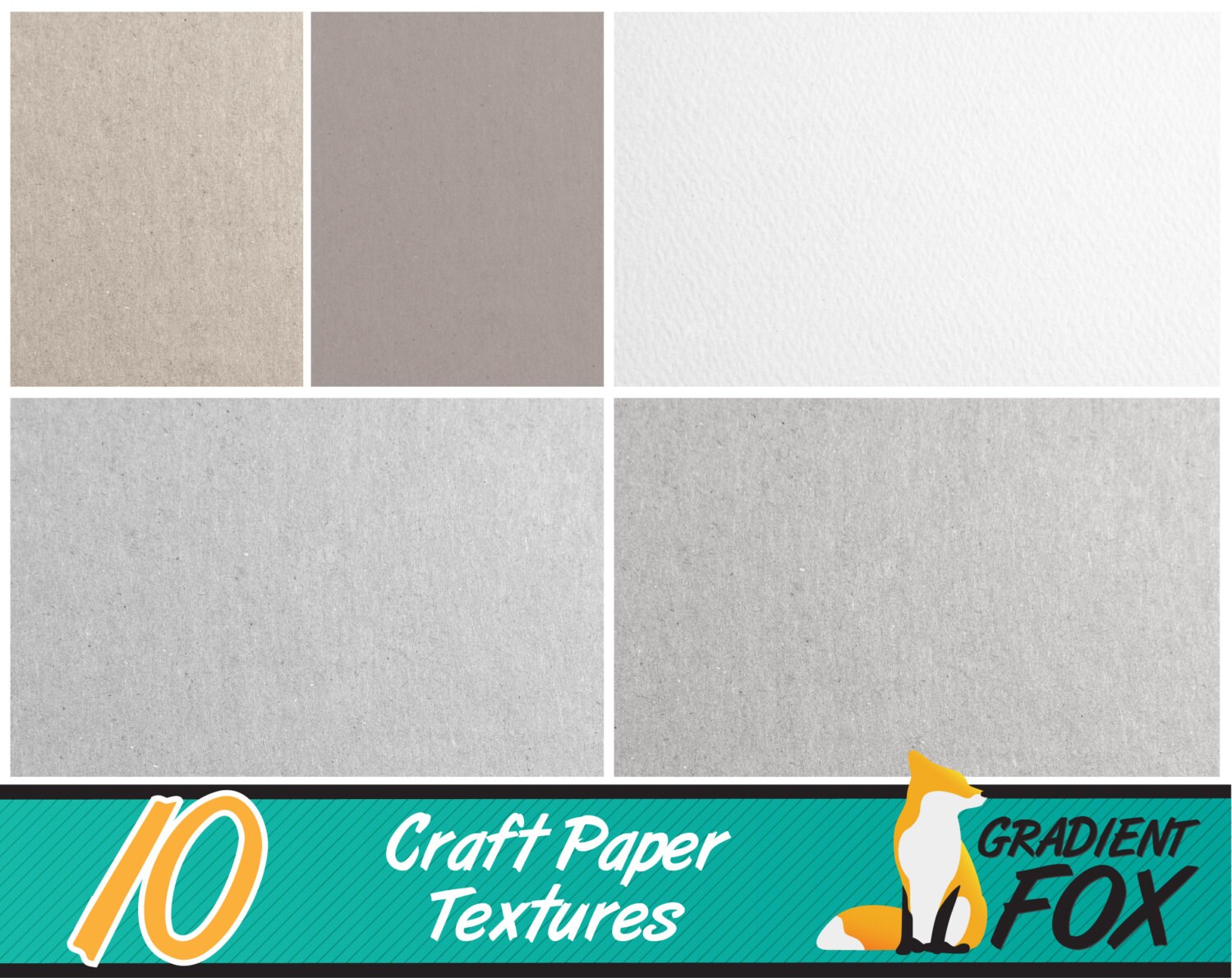 10 Printable Craft Papers Kraft Paper Background Digital | Etsy