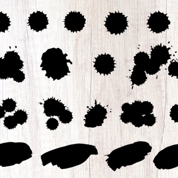 Paint Spill Svg - Etsy